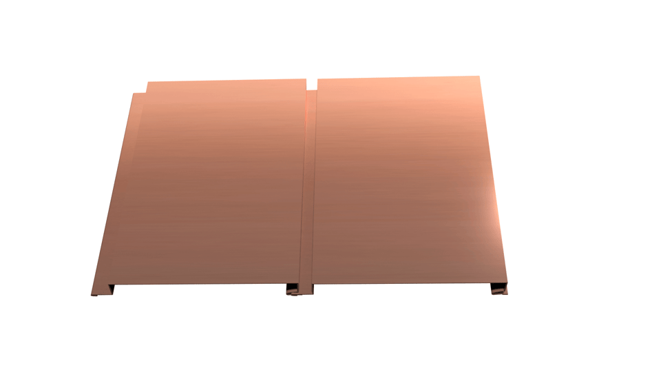 T-Groove® | Copper Flush Wall Panel